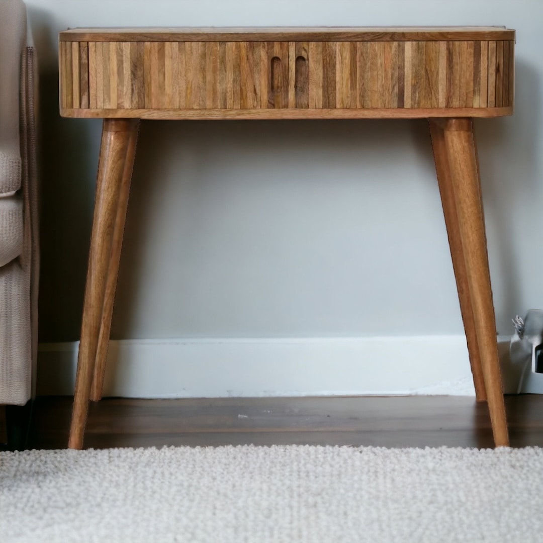 Contemporary Dressing Table Mid Century Console Dressing Table With ...