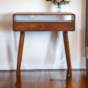 Narrow Console Table, Sideboard Cabinet, Solid Wood Console With ...