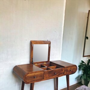 Dressing Table With Mirror, Mid Century Console, Dressing Table With ...