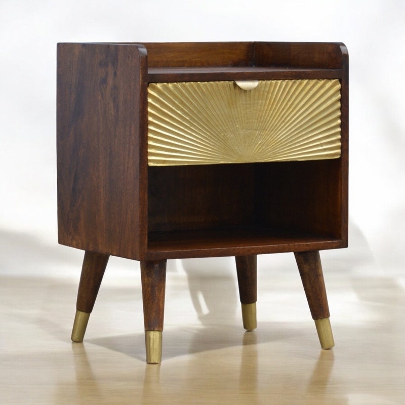 Gold Side Table - Etsy