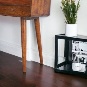 Narrow Console Table, Sideboard Cabinet, Solid Wood Console With ...