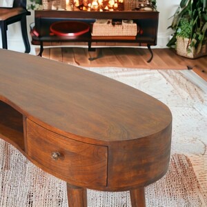 Long Slim Dressing Table, Wave Dressing Table, Mid Century Console ...