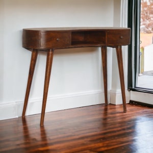 Long Slim Dressing Table, Wave Dressing Table, Mid Century Console ...