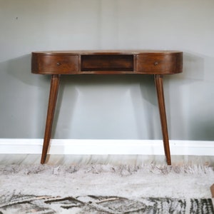 Long Slim Dressing Table, Wave Dressing Table, Mid Century Console ...