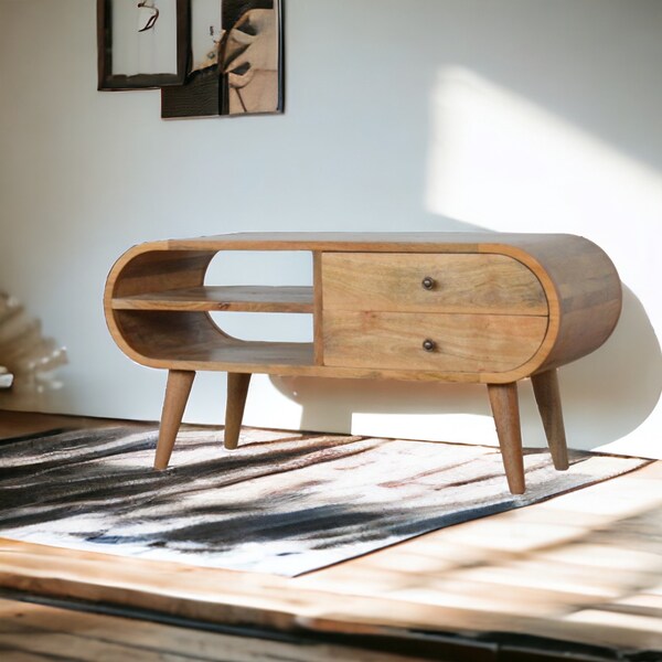 Media Console Mid Century - Etsy