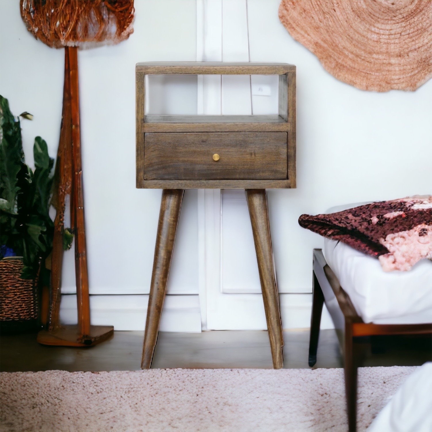 Small Bedside Table Slim Bedside Table Minimalist Bedside - Etsy UK