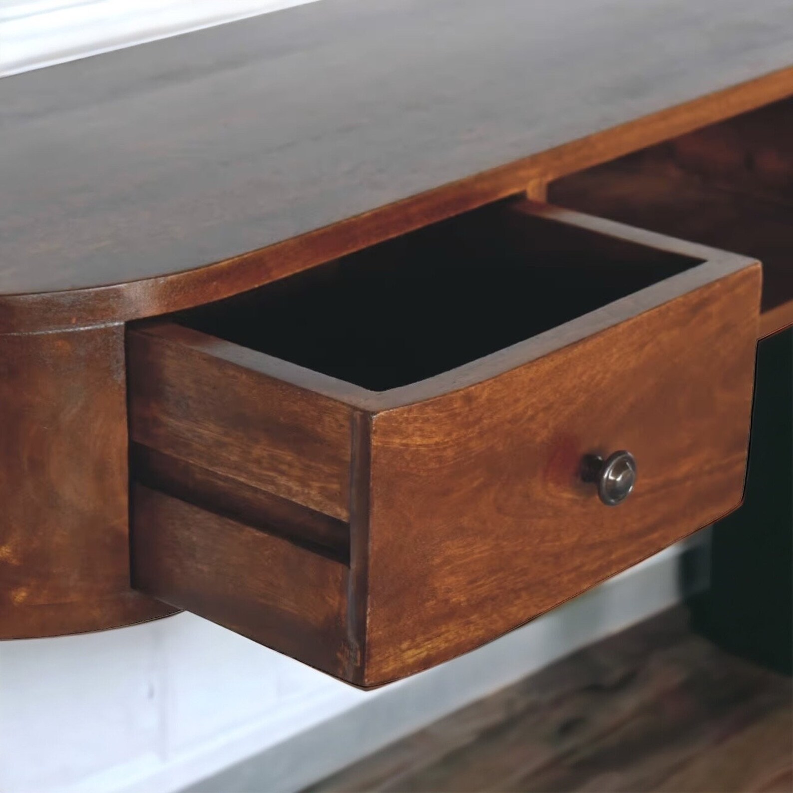 Floating Console Table With Drawers Wall Mounted Wood Console - Etsy