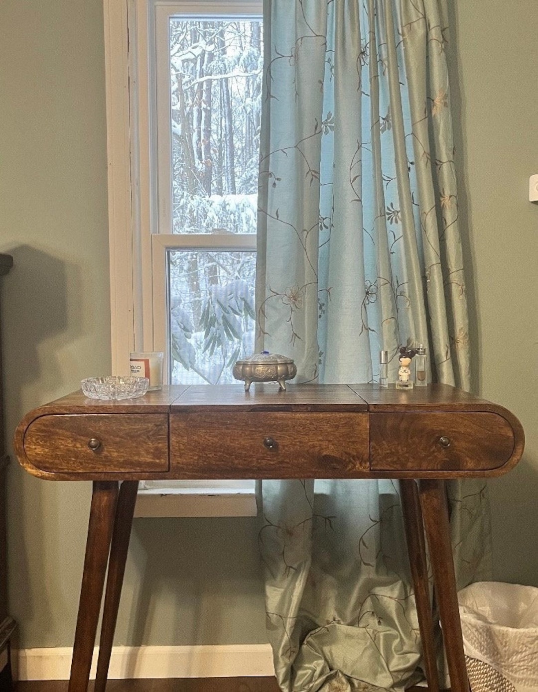 Dressing Table With Mirror, Mid Century Console, Dressing Table With ...