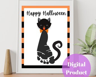 Halloween Kids Handprint Craft | Little Pumpkin Craft for Kids ...