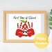 Apple First Day of School Handprint Craft, Kid's Crafts Back to School ...