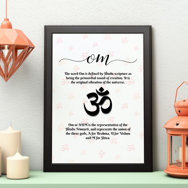 Om Wall Art - Etsy