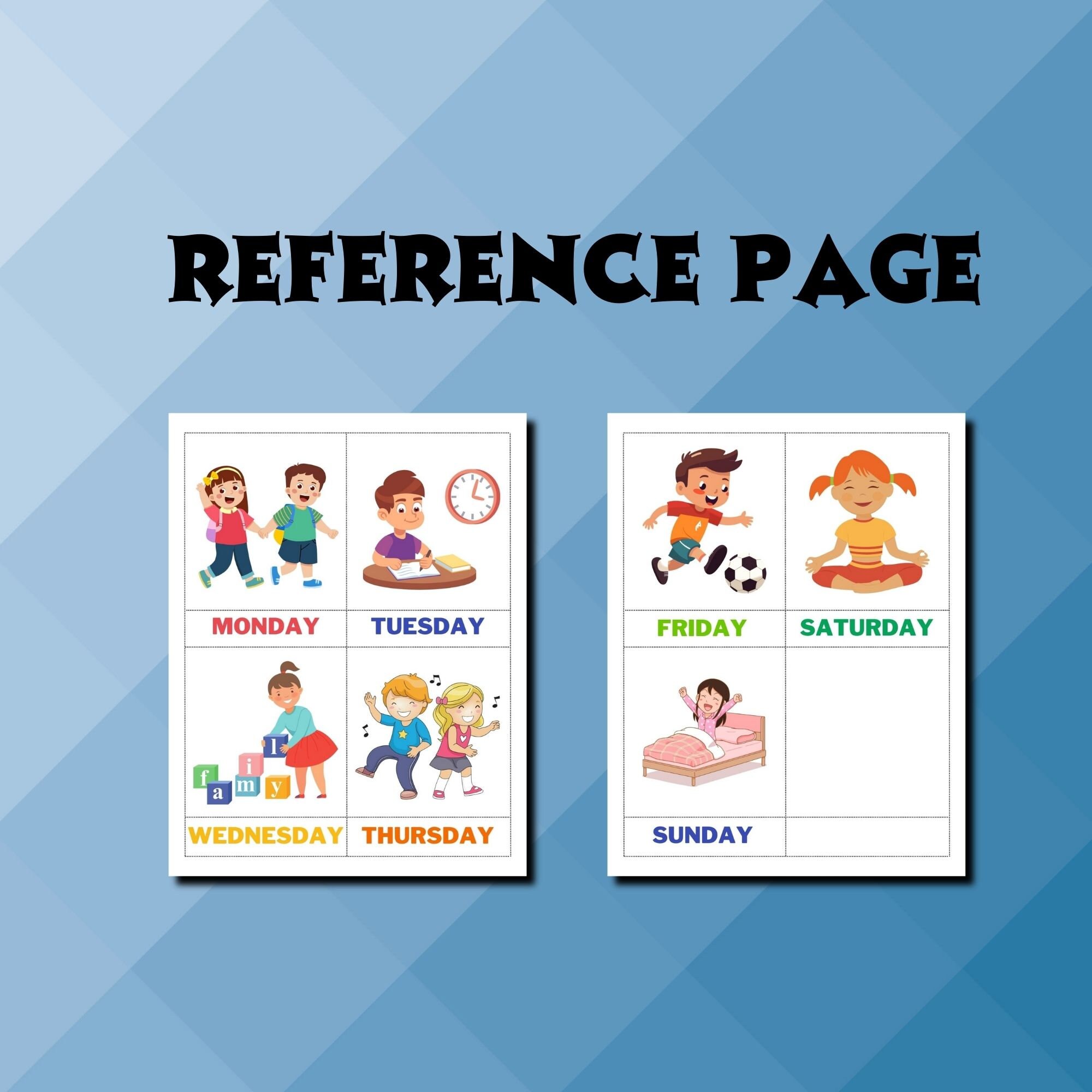 Days of the Week Flashcards, Magical Days of the Week Flashcards ...