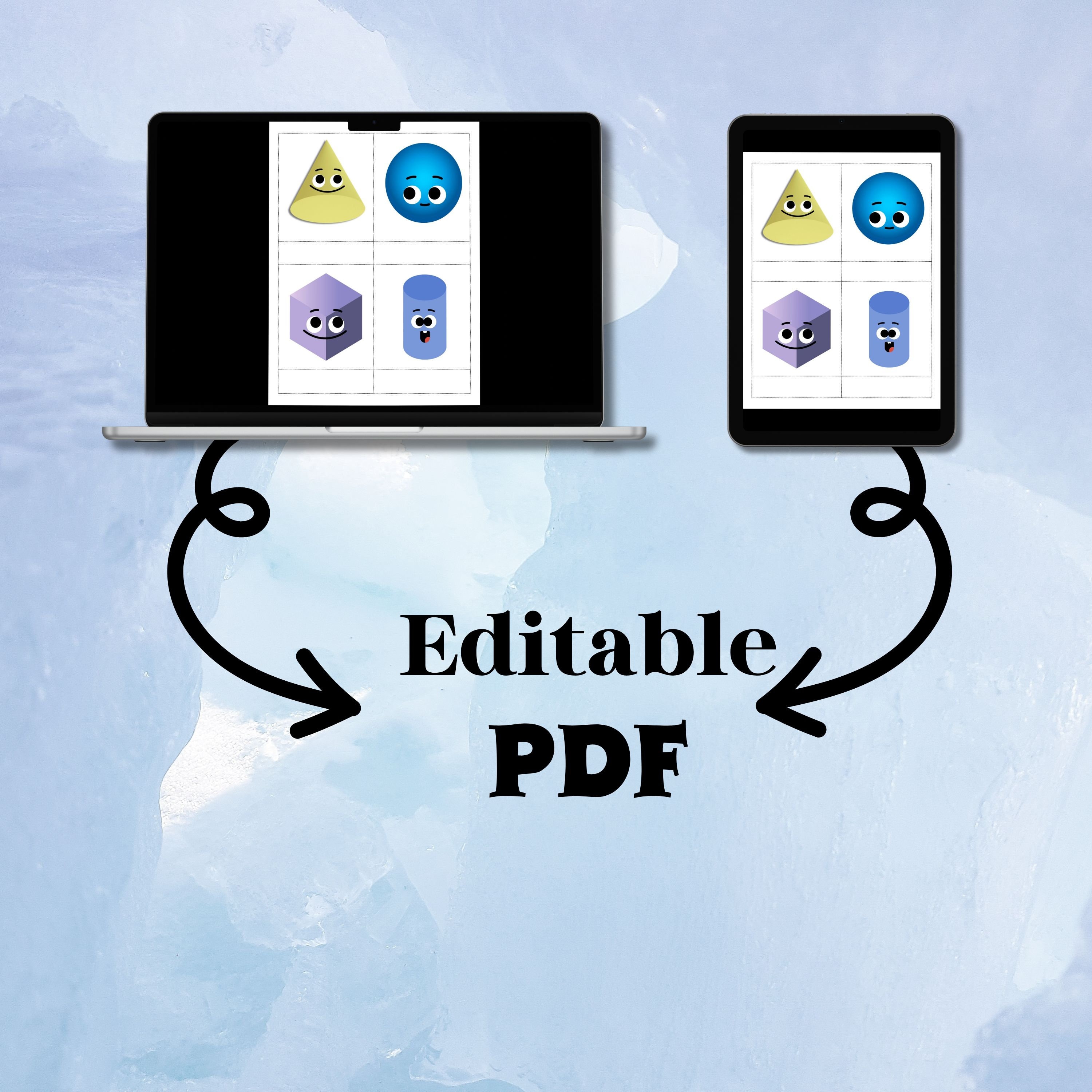 3D Flash Cards for Kids Learning Geometric Shapes, Kids Educational ...