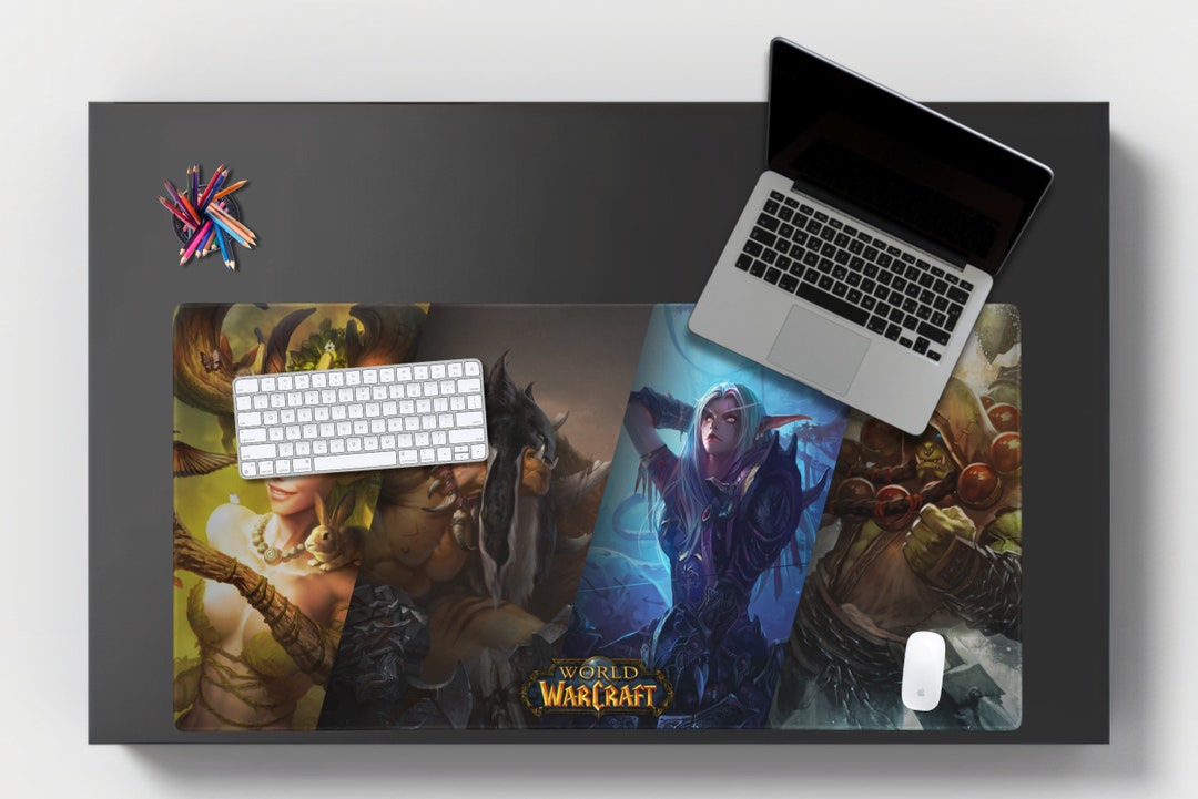 World of Warcraft Desk Mat Gaming Large Mouse Pad Gamer Desk Pad XXL - Etsy