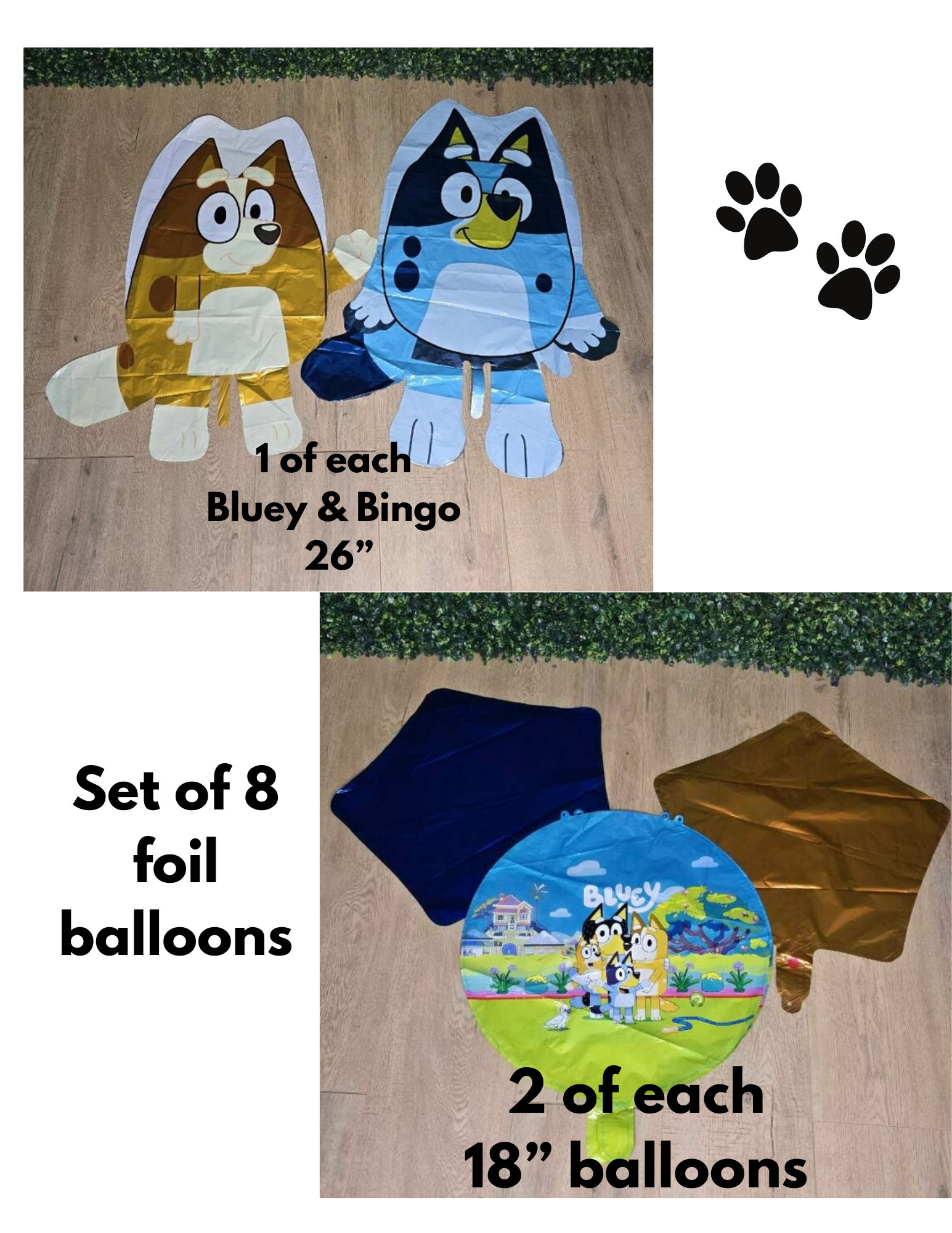 Bluey and Bingo Themed Balloon Set of 8. - Etsy