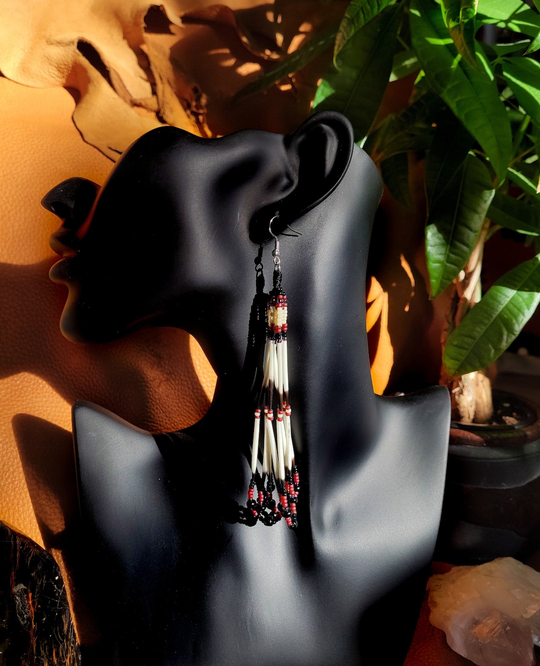 Porcupine Quill Earrings | Handmade, Afro-indigenous Veteran-made ...