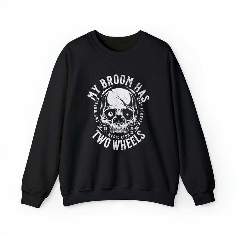 Funny Witchy Lady Biker Womens Motorcycle Sweatshirt, Women's Biker ...