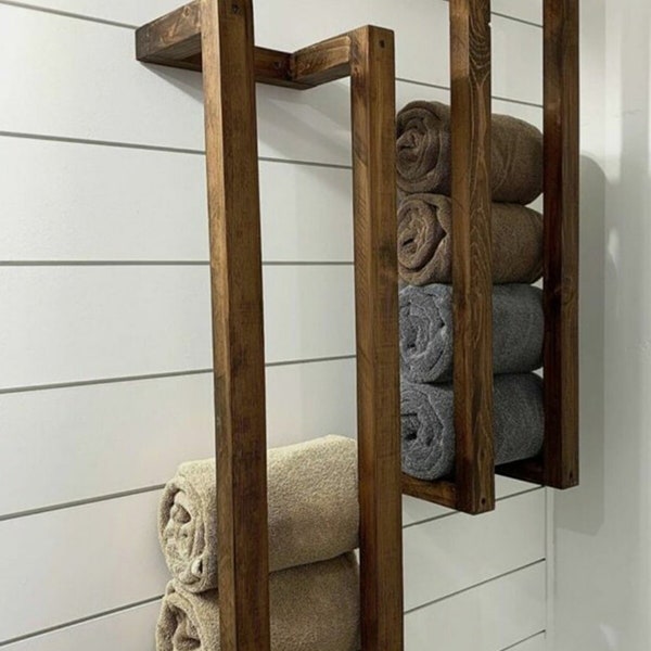 Rustic Towel Rack - Etsy