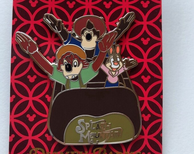 Disney's Splash Mountain Pin New Log Flume Ride Brer Rabbit Brer Bear ...