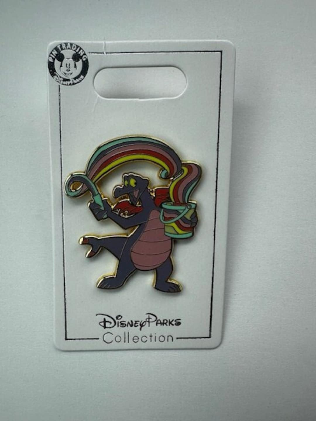 Disney Figment Rainbow Pin EPCOT Figment MASCOT Painting Paint Can NEW ...