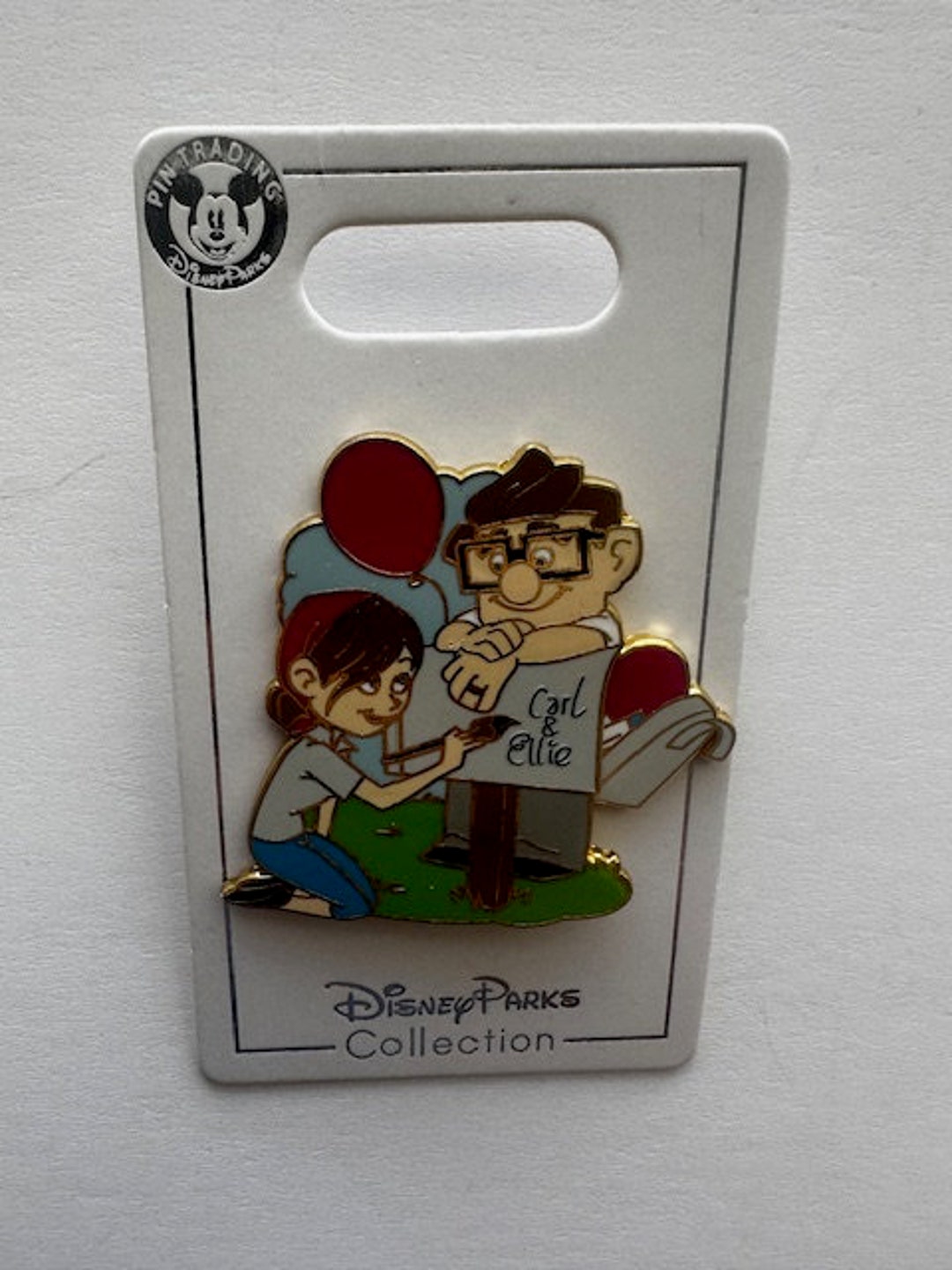 Disney Pixar up Pin Carl Ellie Mailbox Pin Painting Mailbox Balloon New ...