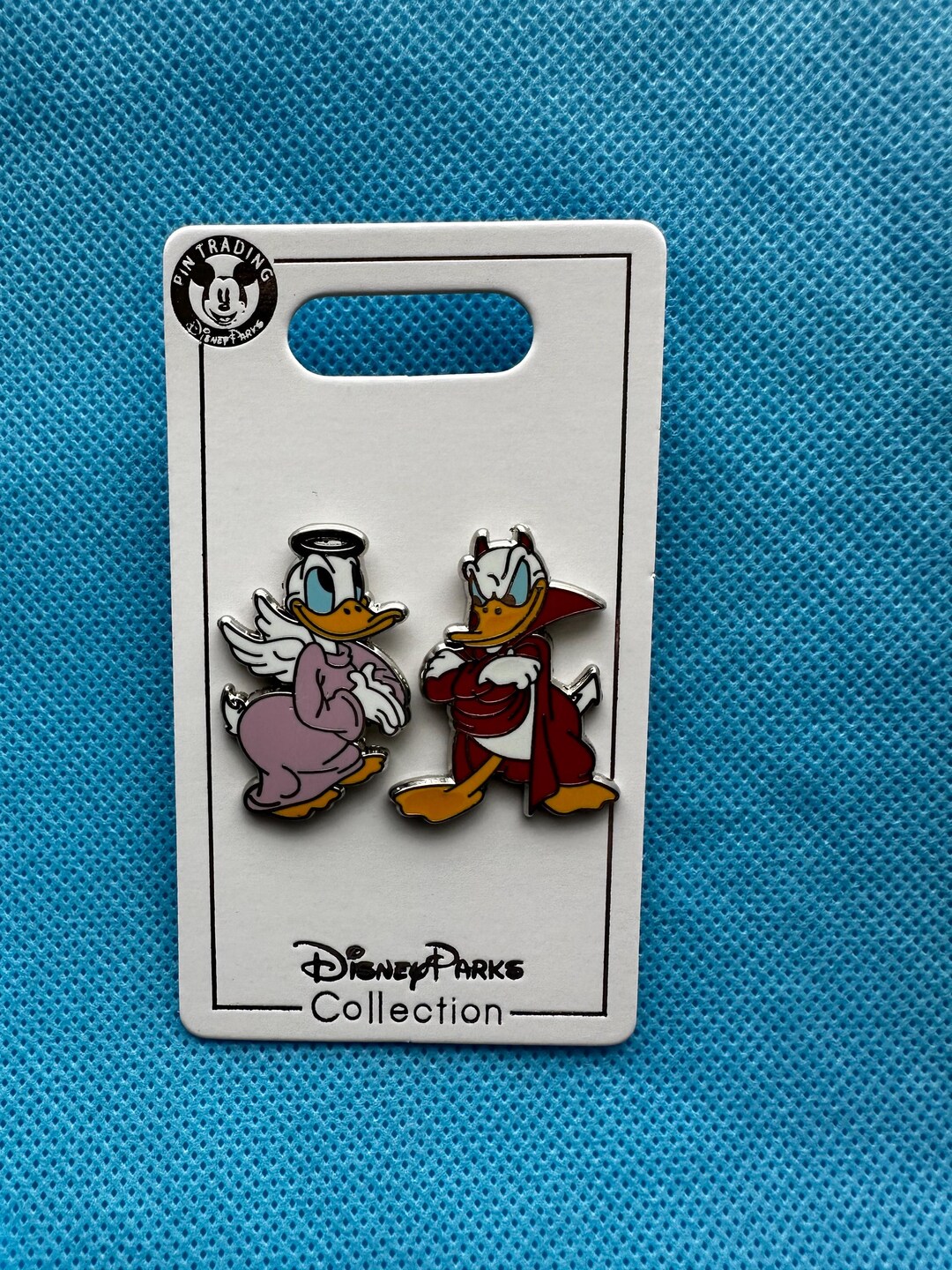 Disney Donald Duck Pin Set 2 Pins Devil and Angel Donald Duck Pins - Etsy