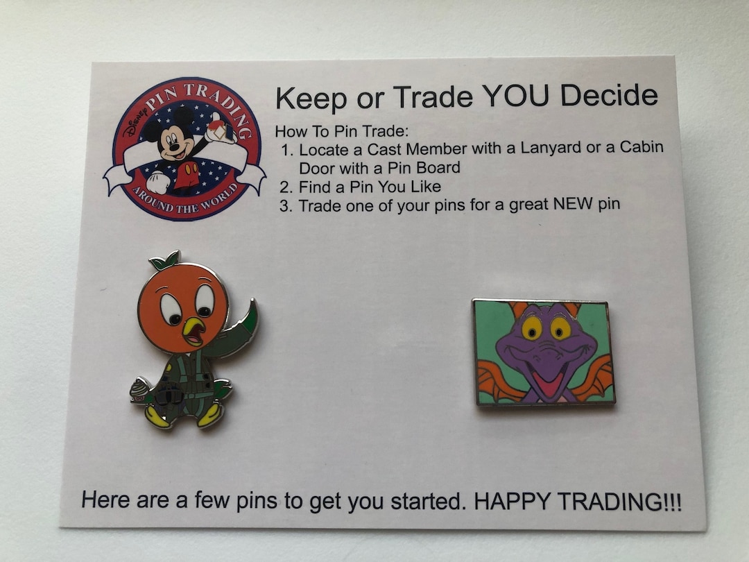 Disney Pin Trading Starter Set Fish Extender Gift Trading Pins 2 Random ...