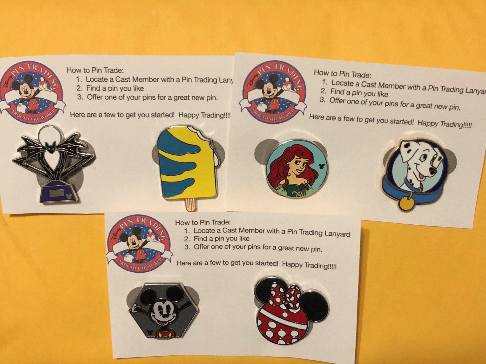 Disney Pin Trading Starter Set Fish Extender Gift Trading Pins - Etsy