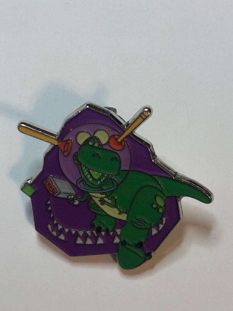 Disney Pixar Rex Toy Story Pin Shanghai Disneyland SDR Game - Etsy