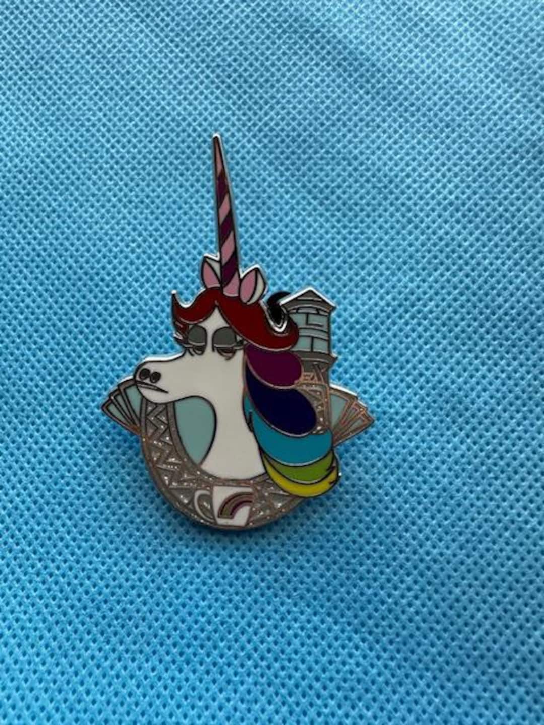 Disney Rainbow Unicorn Inside Out Storybook Steed Pin LR Horseshoe ...