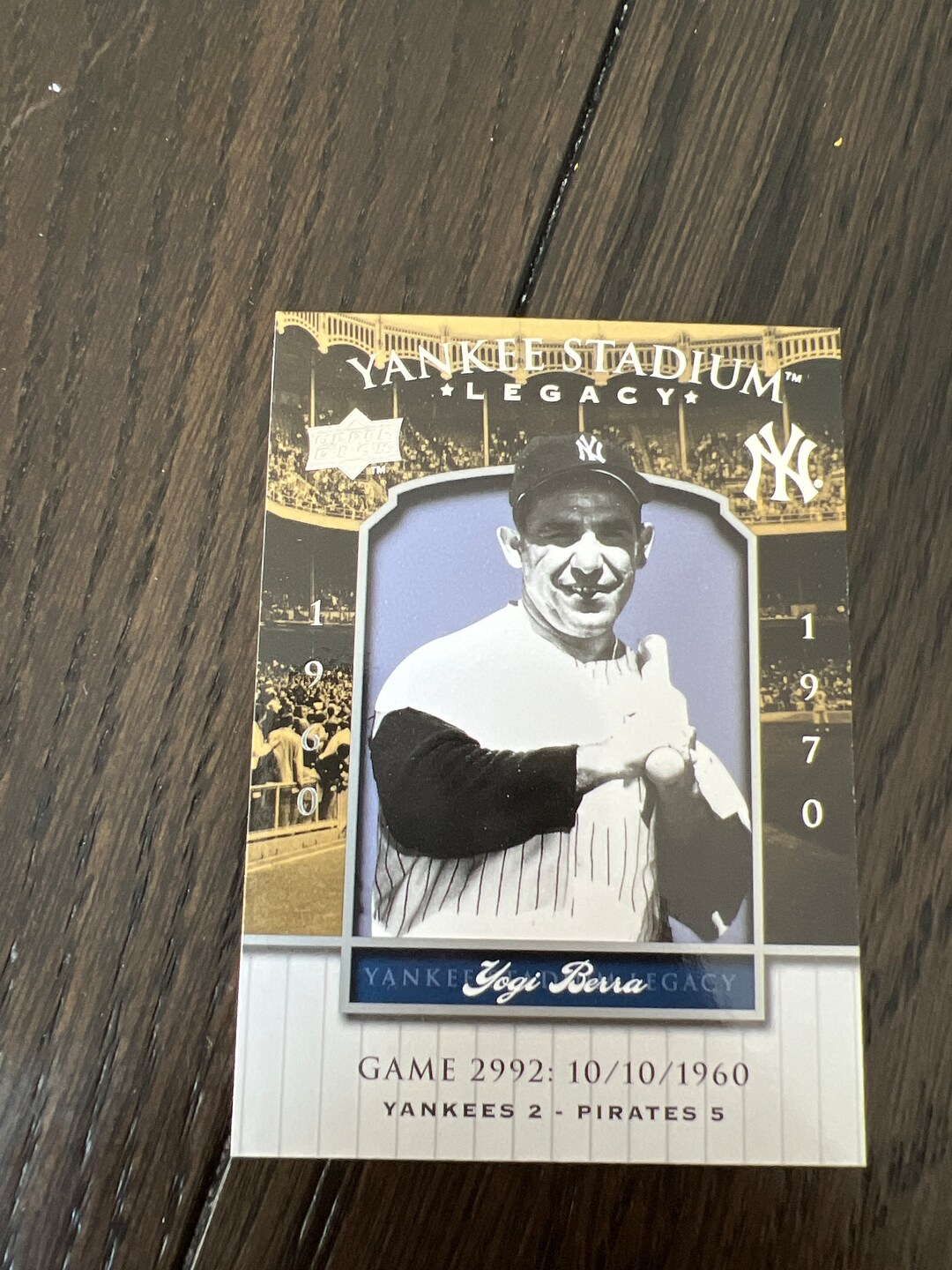 Yogi Berra Yankee Stadium Legacy Collectors Baseball Card - Etsy