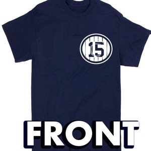 Number 15 Retired Number New York Baseball Shirt, Thurman Munson Shirt ...