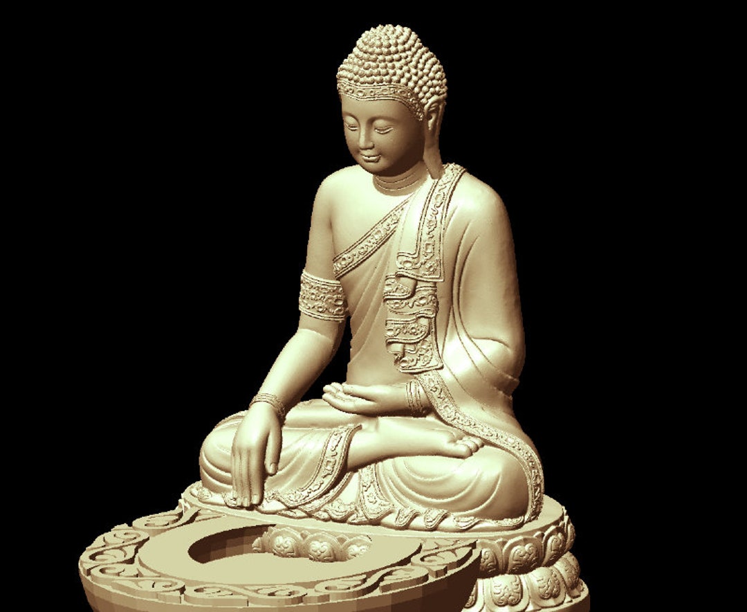 Buddha Temple STL Files 3D Model File Buddha 3D Print Instant - Etsy ...