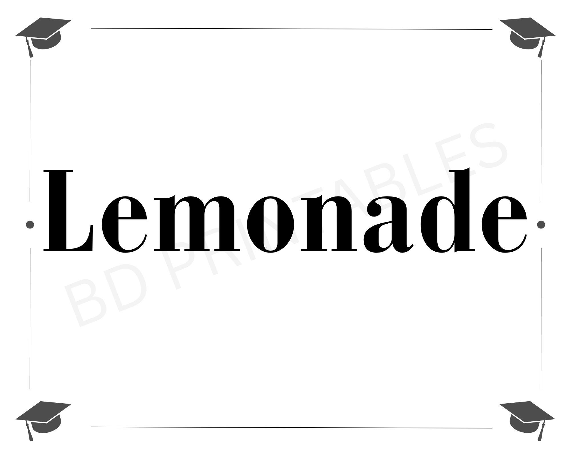 Graduation Party Beverage or Cooler Signs - Etsy
