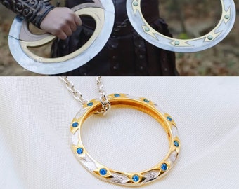 Chakram Necklace - Etsy UK