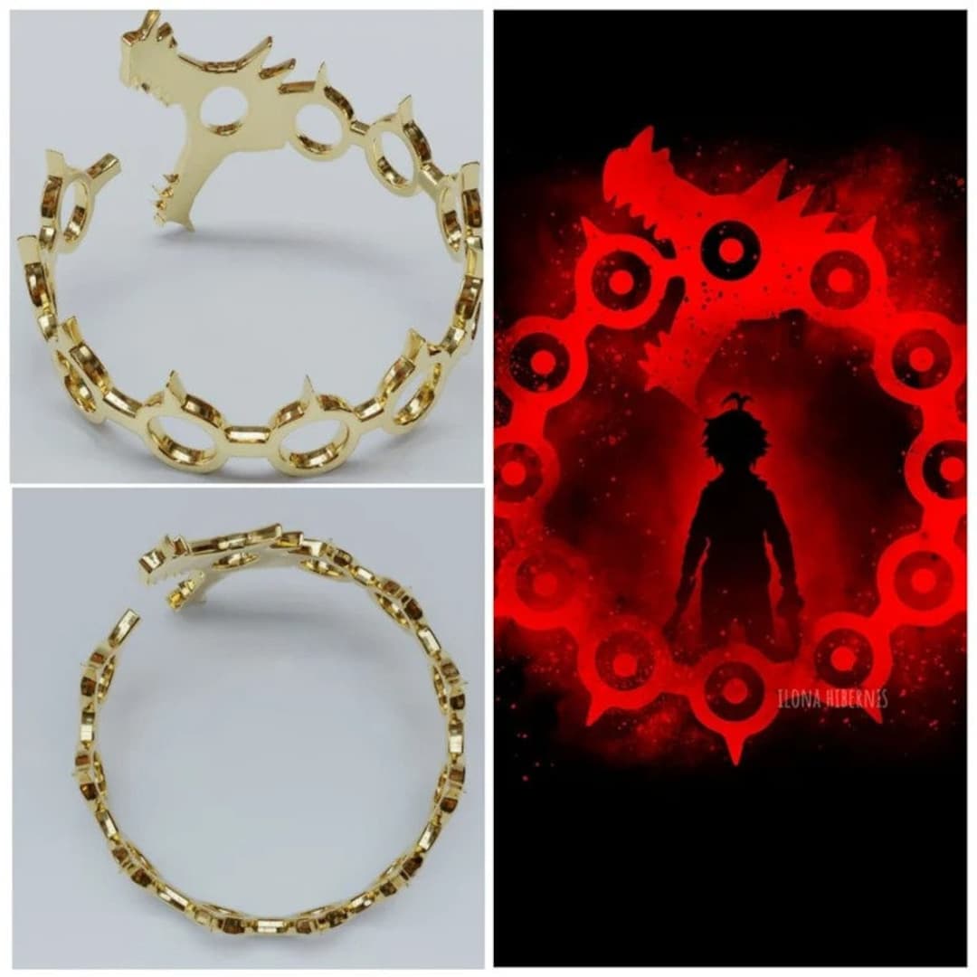 Seven Deadly Sins Anime Ring Meliodas Wrath Tattoo Ring - Etsy Australia