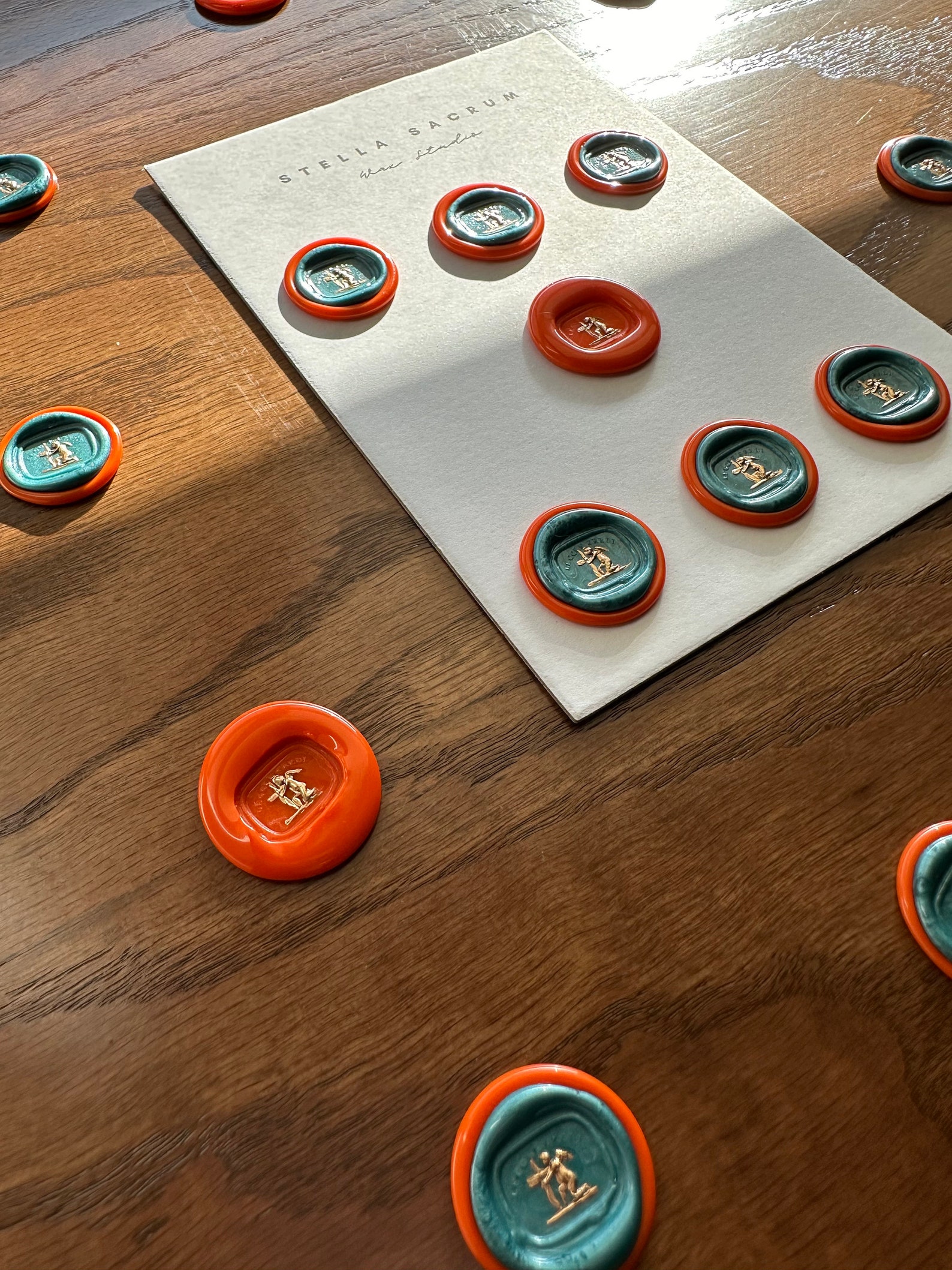 Hand-painted Cherub Wax Seal Stickers: Antique Wedding Invitation Seals ...