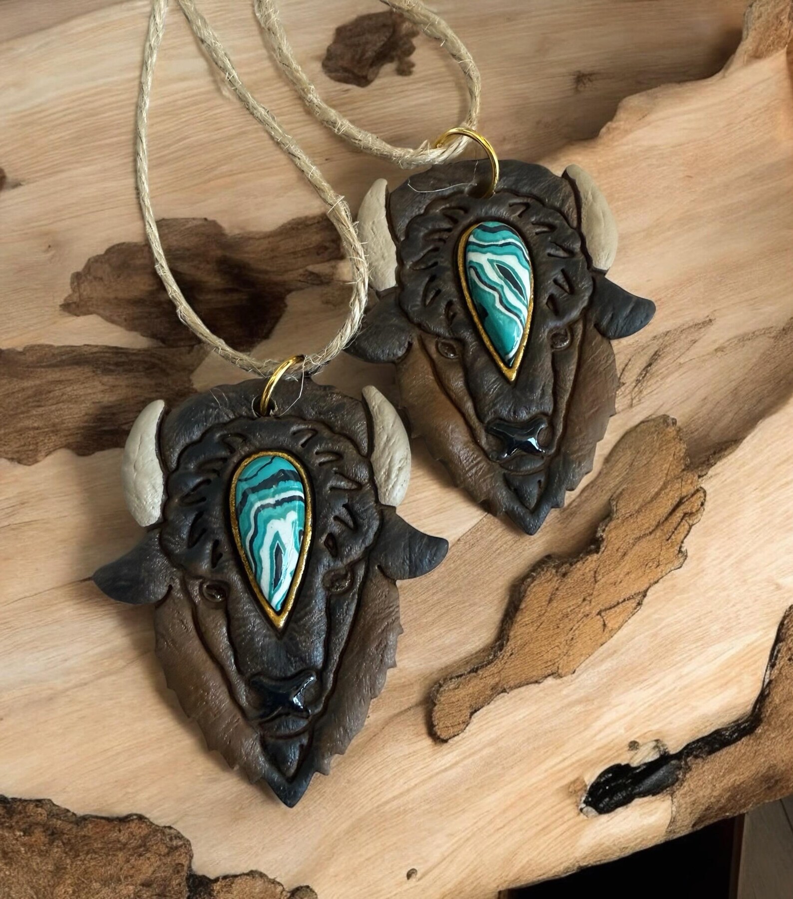 Bison Polymer Clay Ornaments / Decor (1 Ornament) | Home Decor | Gifts ...