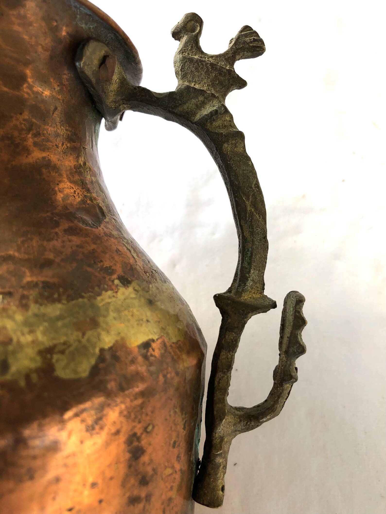 Copper and Brass Vintage Ewer Pitcher - Etsy