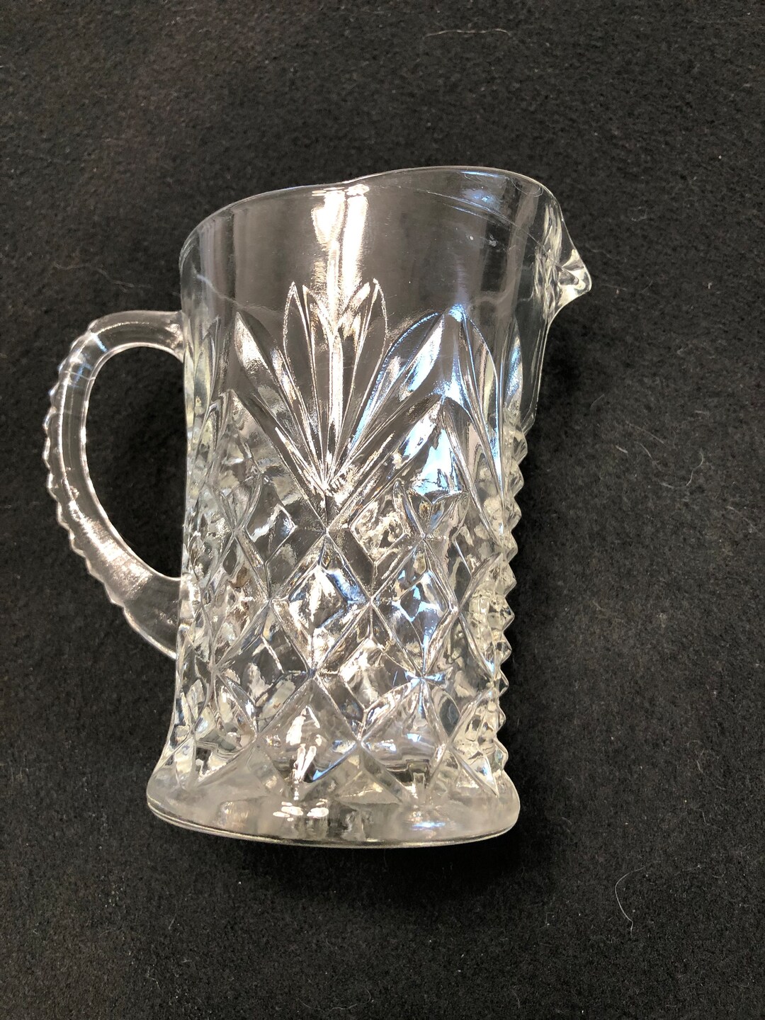 Prescut Small Clear Glass Pitcher Creamer Anchor Hocking - Etsy