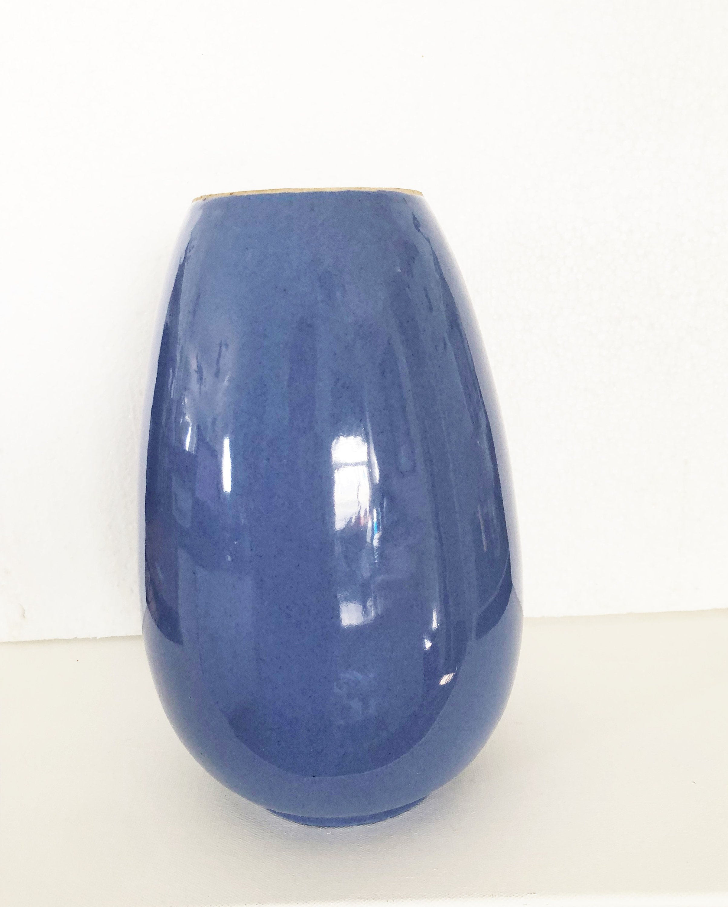 Alamo Pottery Vase Blue Vitreous China San Antonio Texas - Etsy