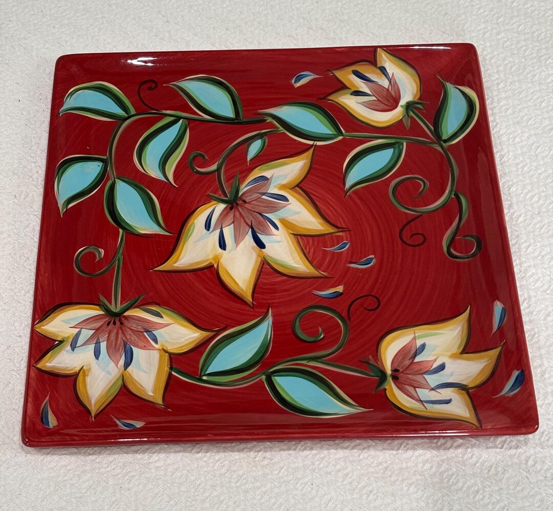 Gail Pittman Decorative Pottery Tray Platter Southern Living at Home - Etsy