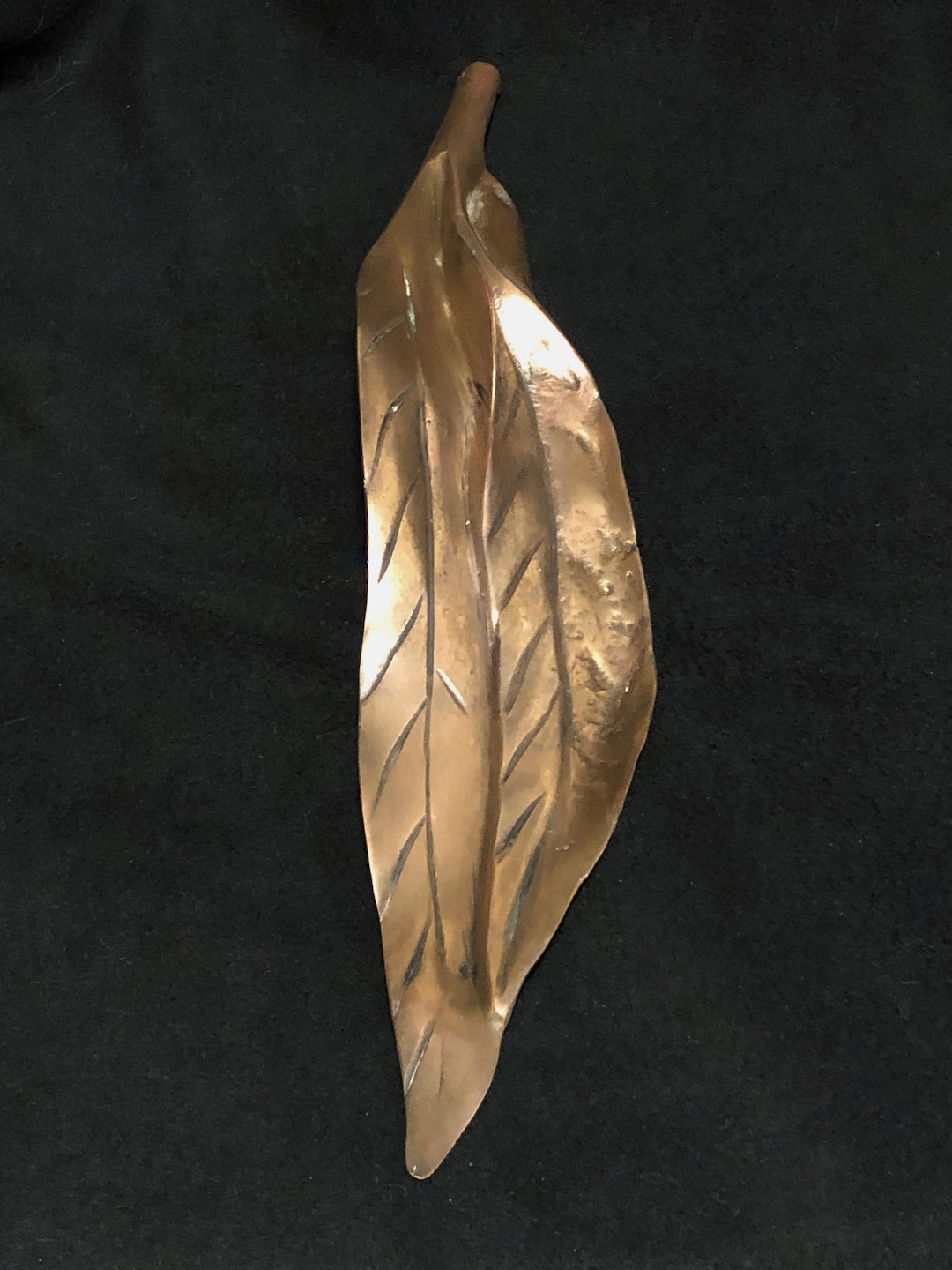 Large Heavy Bronze Leaf Sculpture Handcrafted Inspired by Nature - Etsy