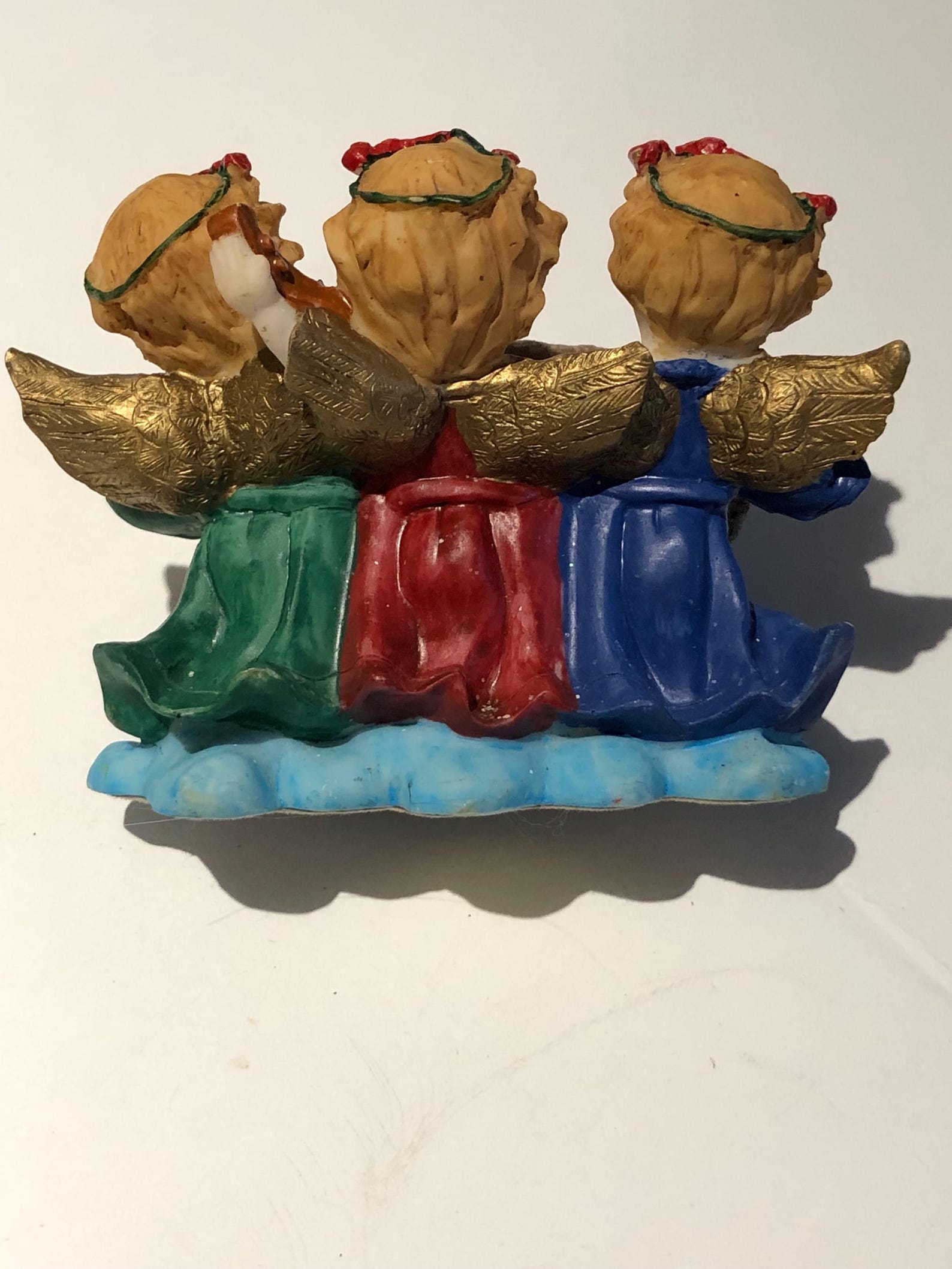 Christmas Musical Angel Trio Carolers Set of Two Figurines - Etsy