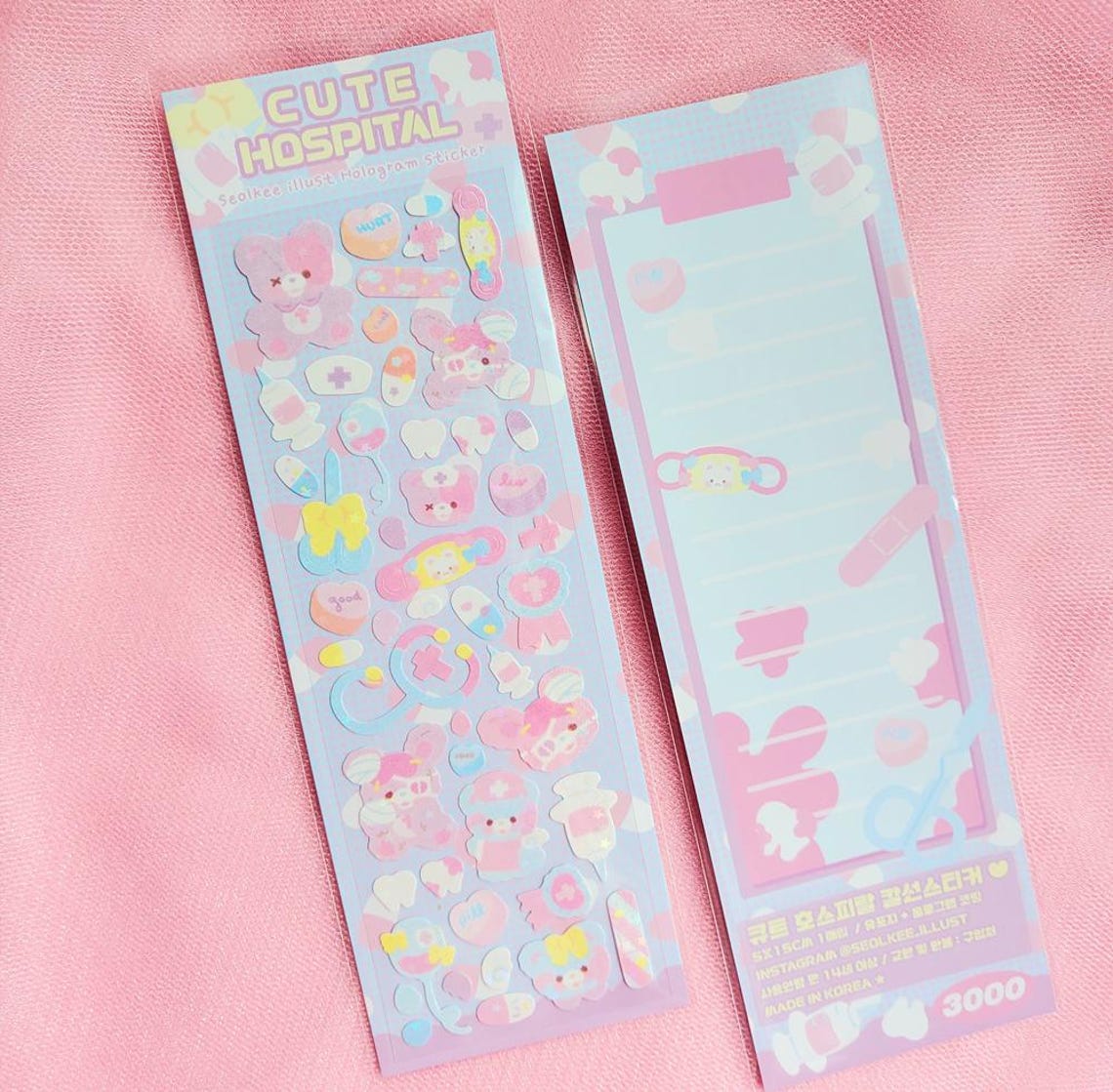 Cute Hospital Deco Sticker | Korean Journaling Sticker | Kpop Polco ...