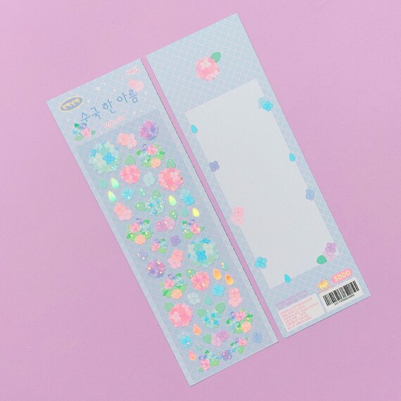 Hydrangea Deco Sticker Korean Journaling Sticker Kpop - Etsy