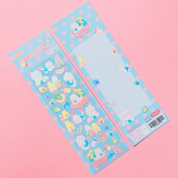 Baby Kitten Deco Sticker Korean Journaling Sticker Kpop - Etsy