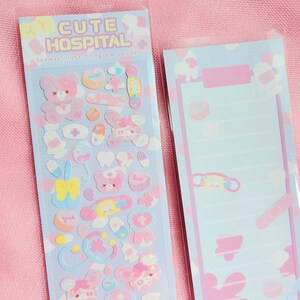 Cute Hospital Deco Sticker | Korean Journaling Sticker | Kpop Polco ...
