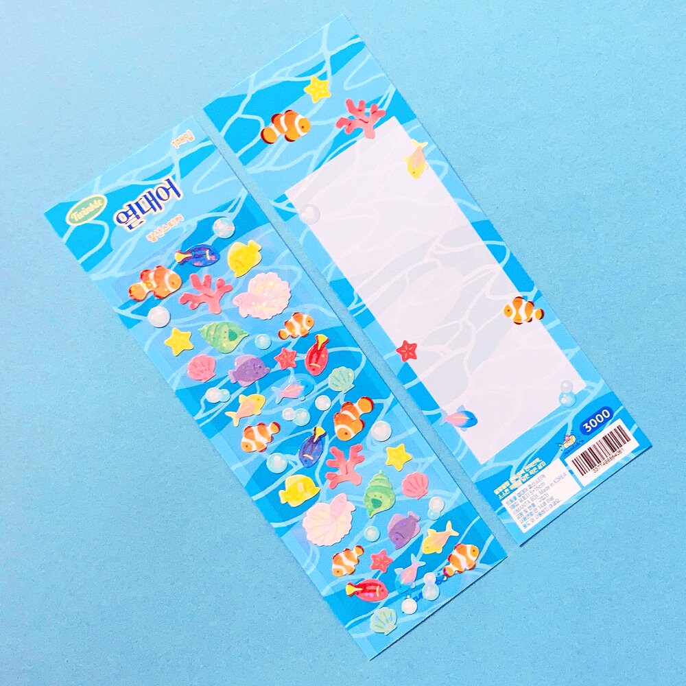 Tropical Fish Deco Sticker Korean Journaling Sticker Kpop - Etsy