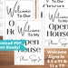Open House Sign in Sheet Display Sign Bundle, Welcome to Our, Welcome ...
